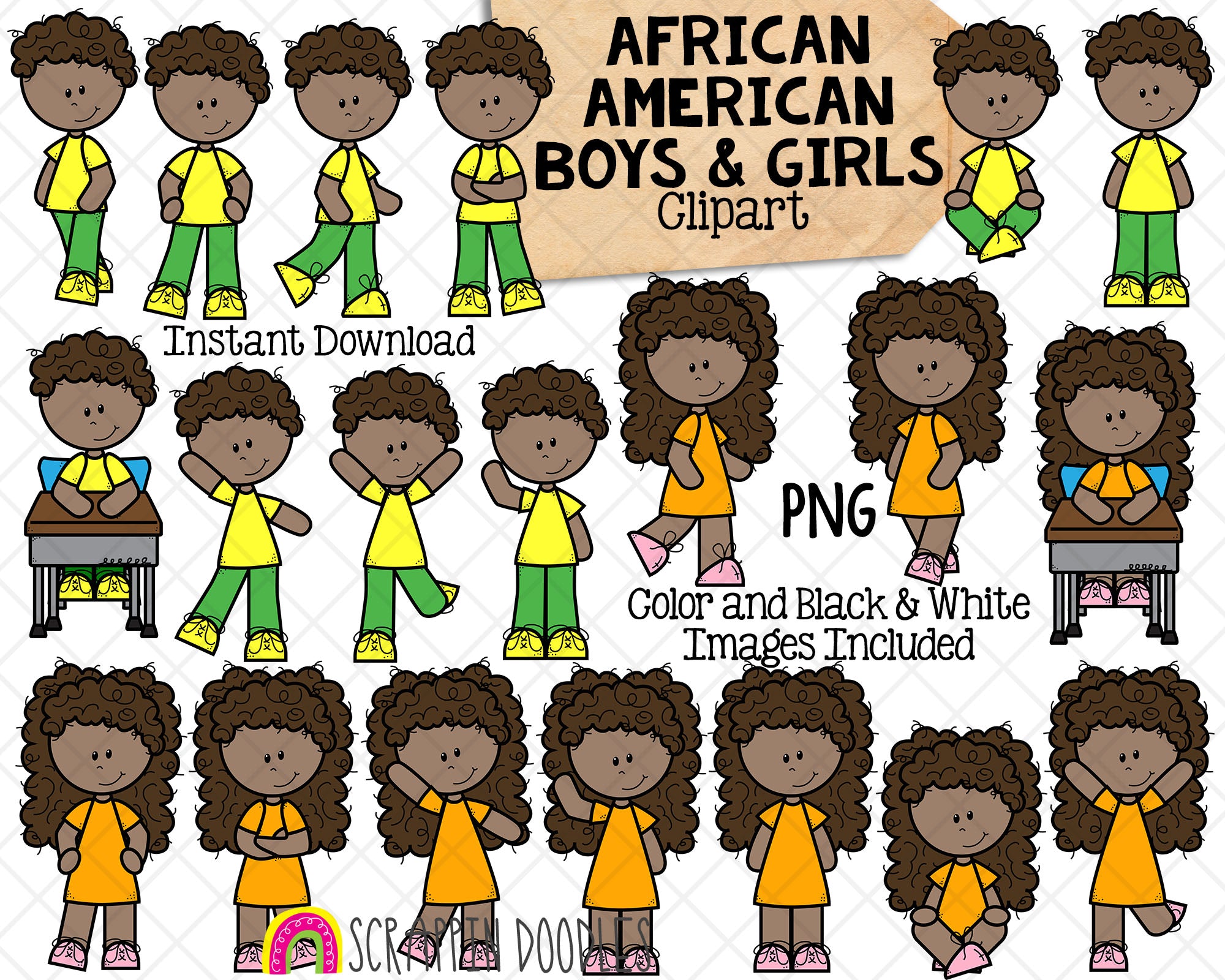 African American Clipart Graphics