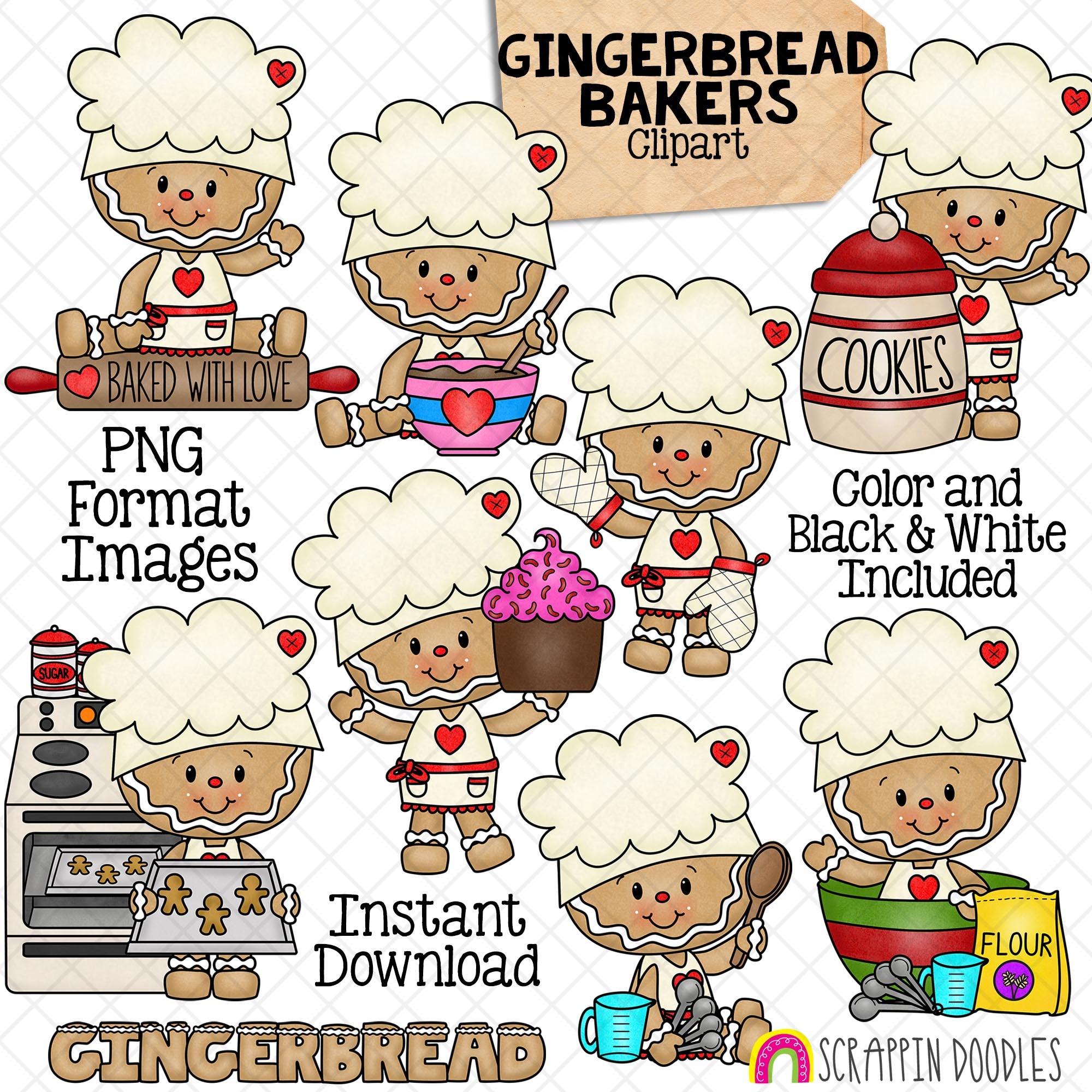 Gingerbread Cookie Clip Art