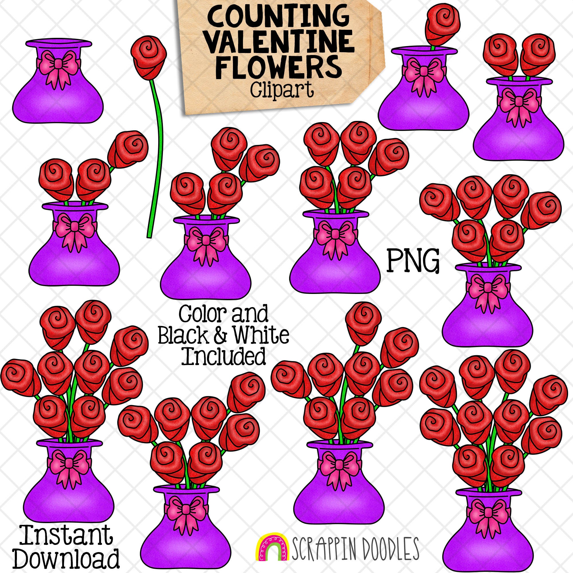 Valentine Flower Clipart