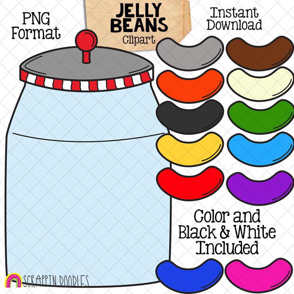 Jelly Beans ClipArt- Easter - Commercial Use - PNG - CU PNG Sublimatio ...