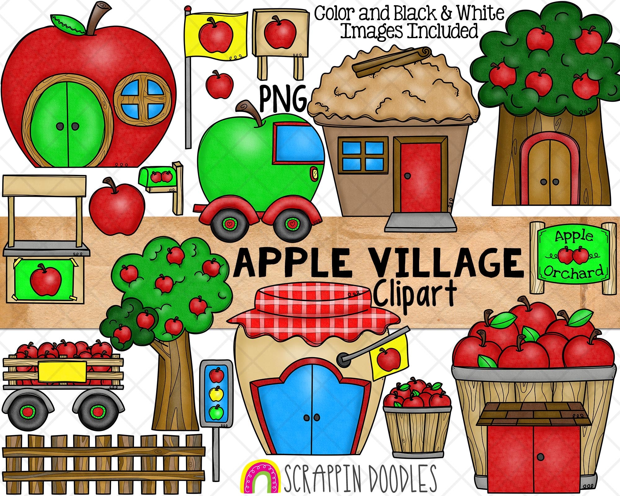 Farm Village Clipart