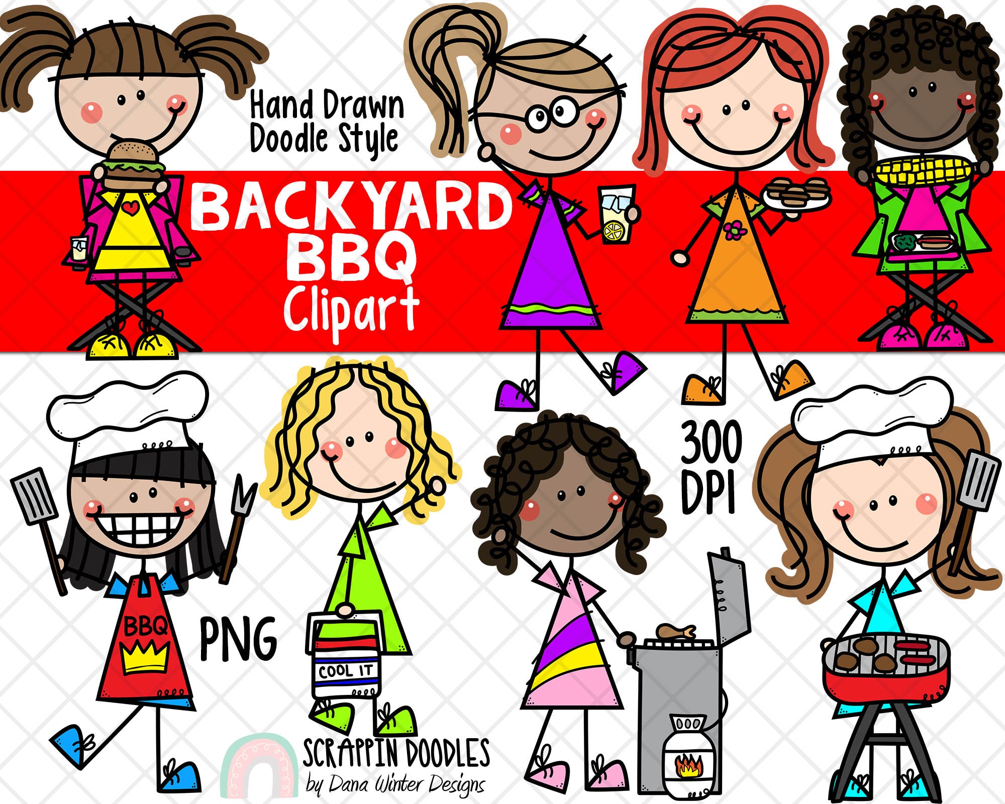 Backyard Bbq Party Clipart