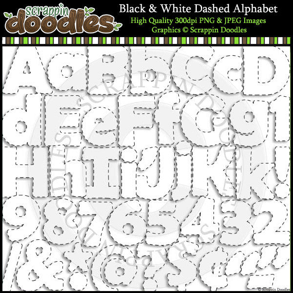 Alphabet Clipart Letters Black And White