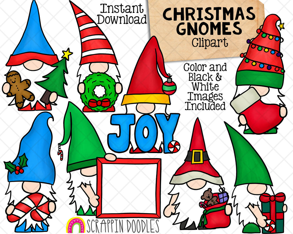 Christmas Gnome ClipArt - Gnome Sublimation PNG - Santa Garden Gnomes ...