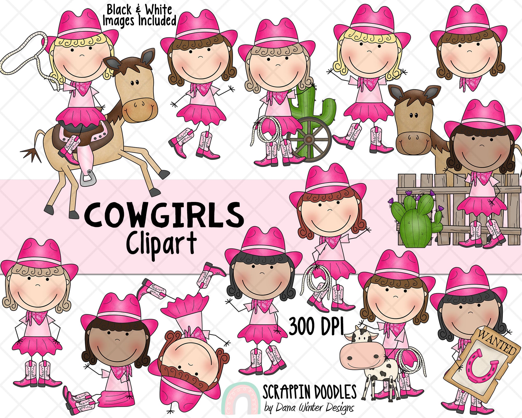Clipart Cowgirl