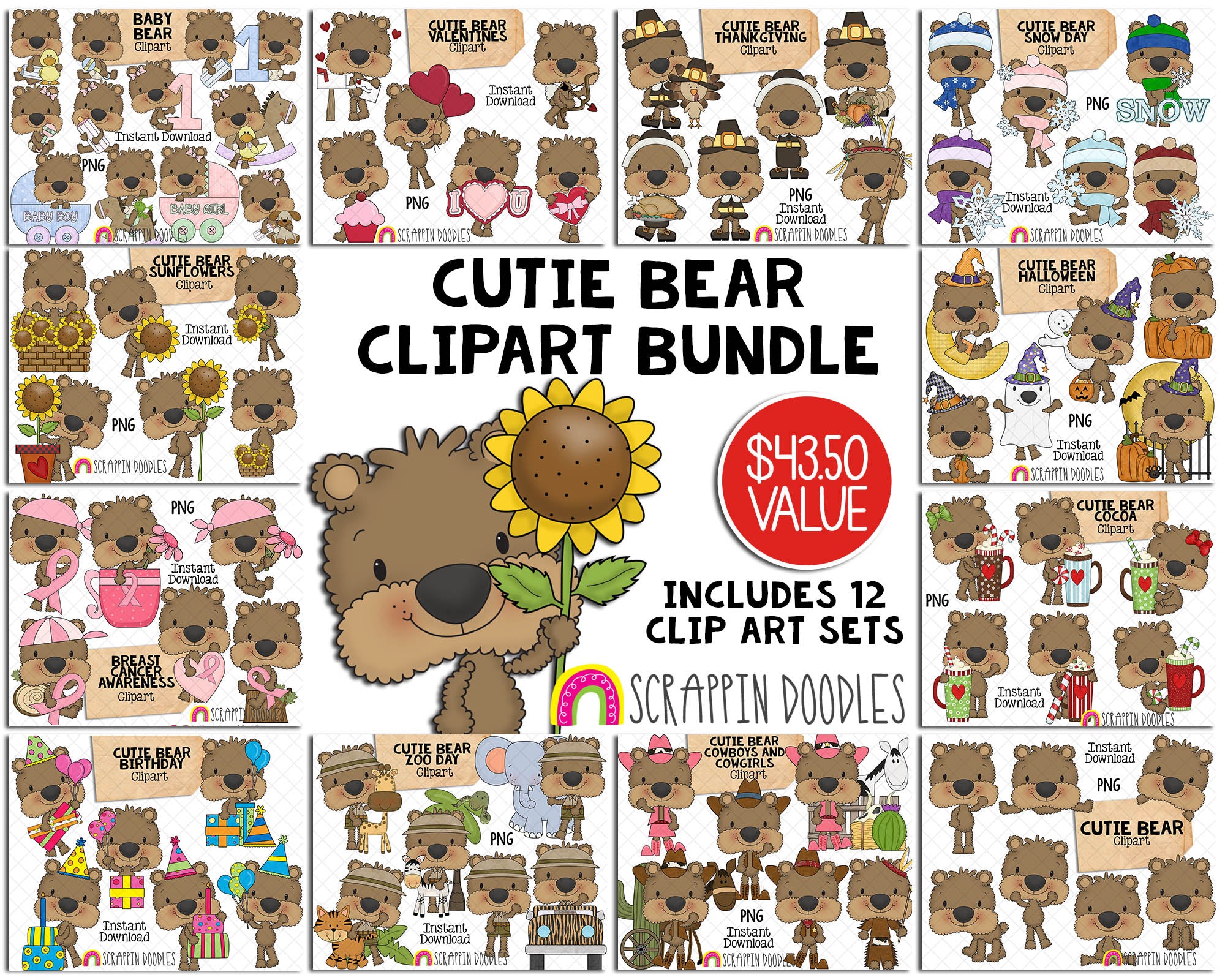Yellow Bear Clipart
