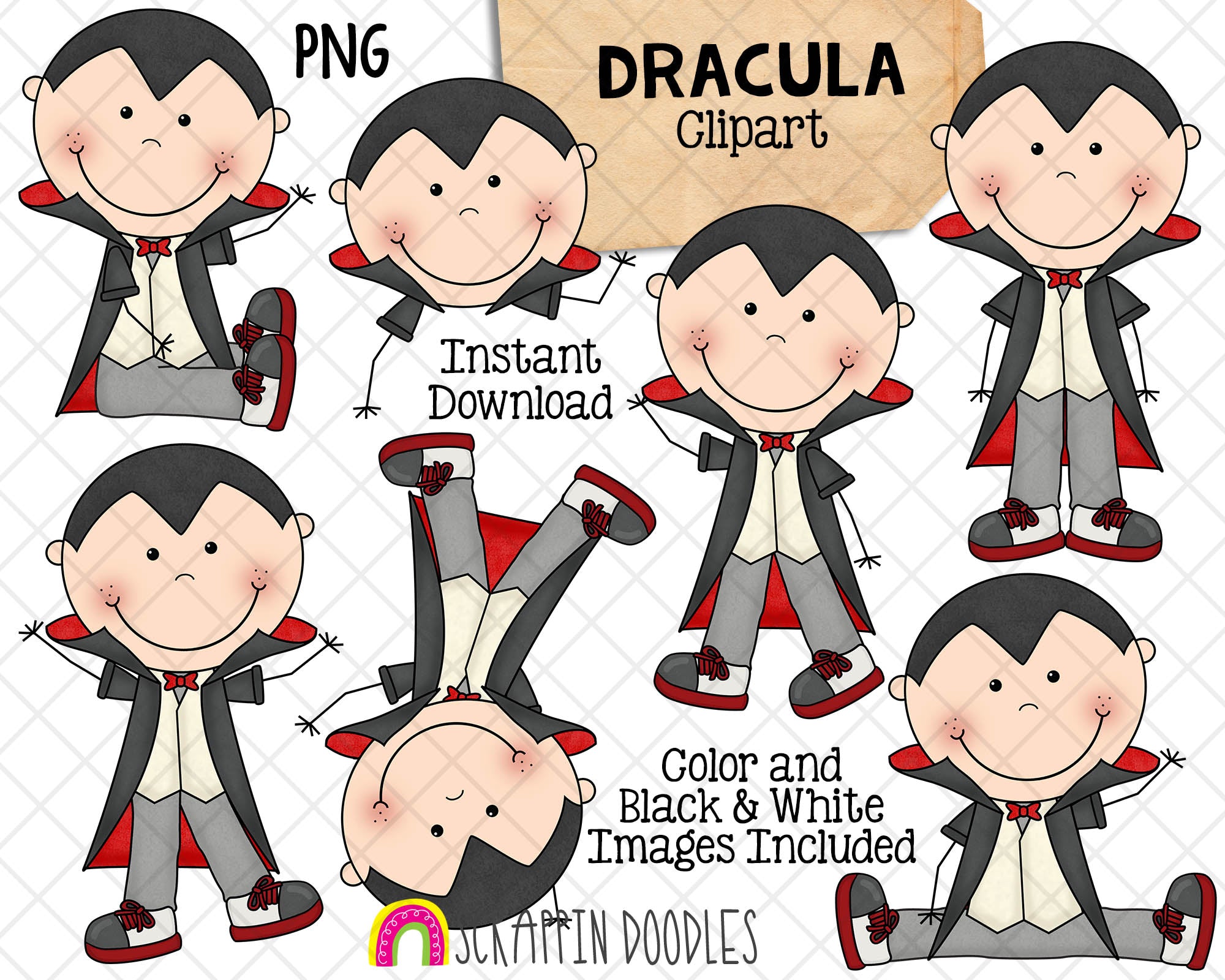 Vampire Clipart Black And White