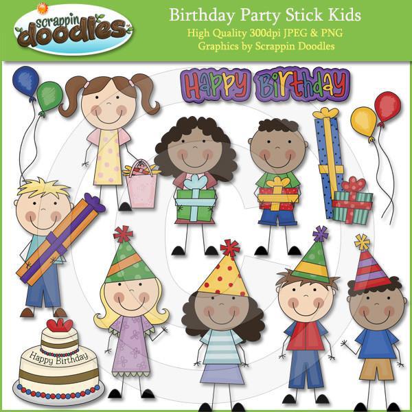 Kids Birthday Party Clip Art
