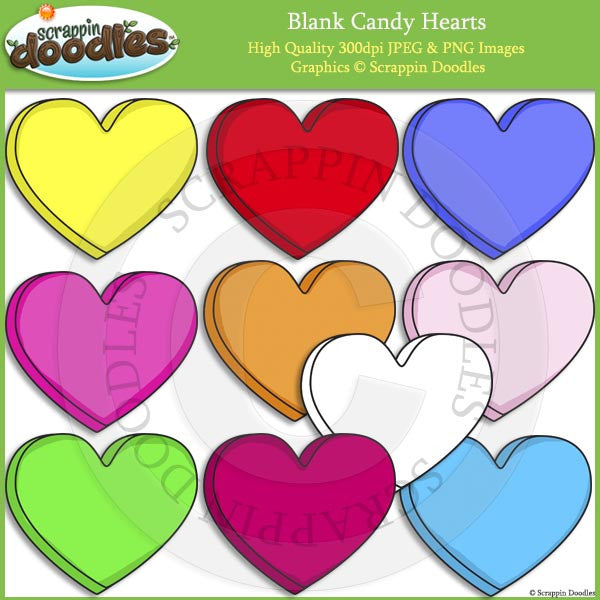 Candy Heart Clipart Black And White