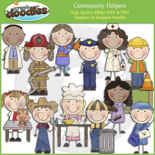 Community Helpers Clip Art