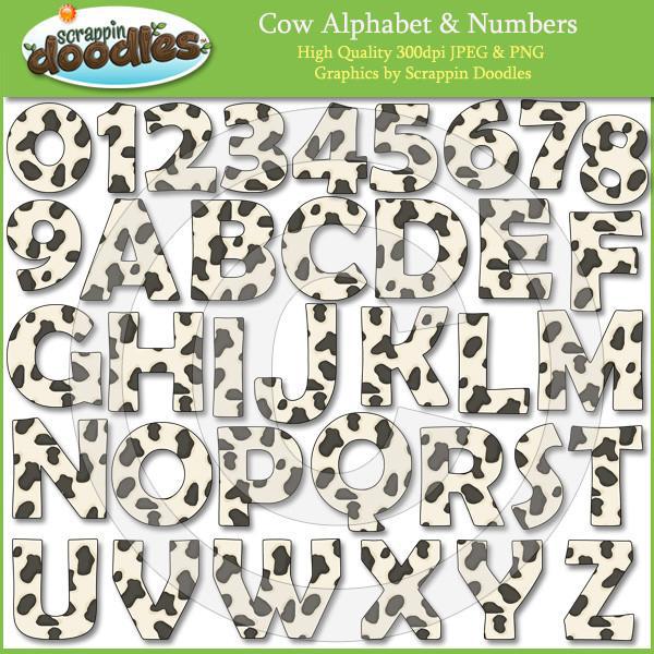 Cow Alphabet – Scrappin Doodles