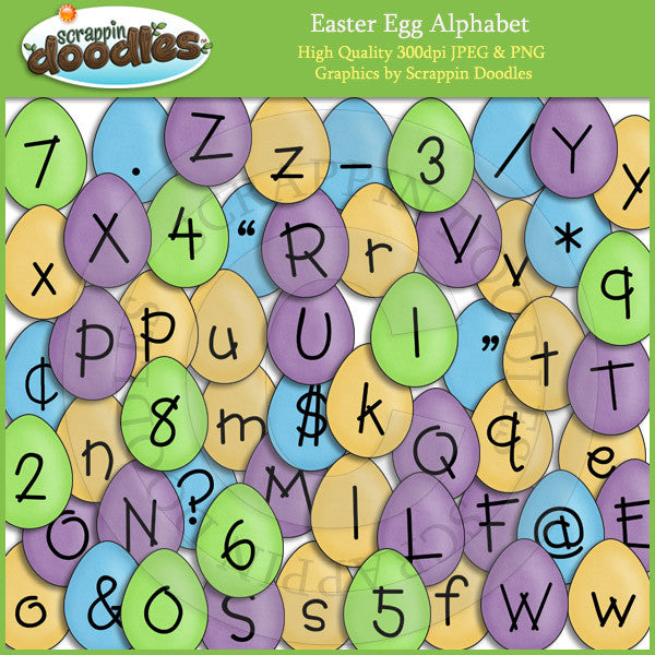 Easter Egg Alphabet – Scrappin Doodles