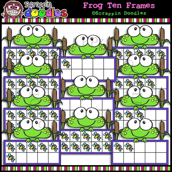 Frog Ten Frames – Scrappin Doodles