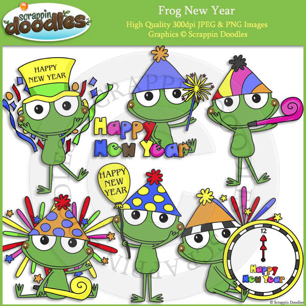 Frog Happy New Year 2022