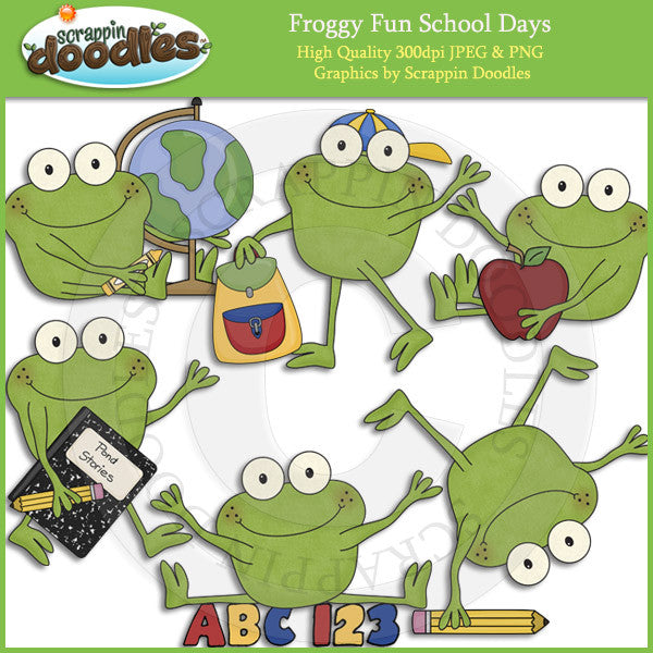 Froggy Fun School Days – Scrappin Doodles