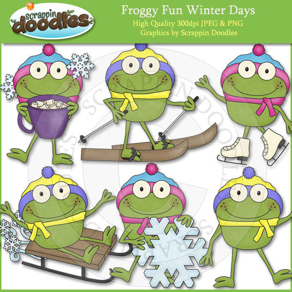Froggy Fun Winter Days – Scrappin Doodles