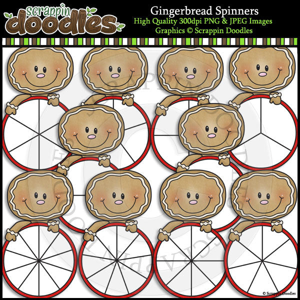 Gingerbread Spinners – Scrappin Doodles
