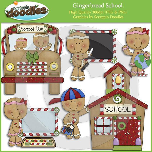 Gingerbread School – Scrappin Doodles
