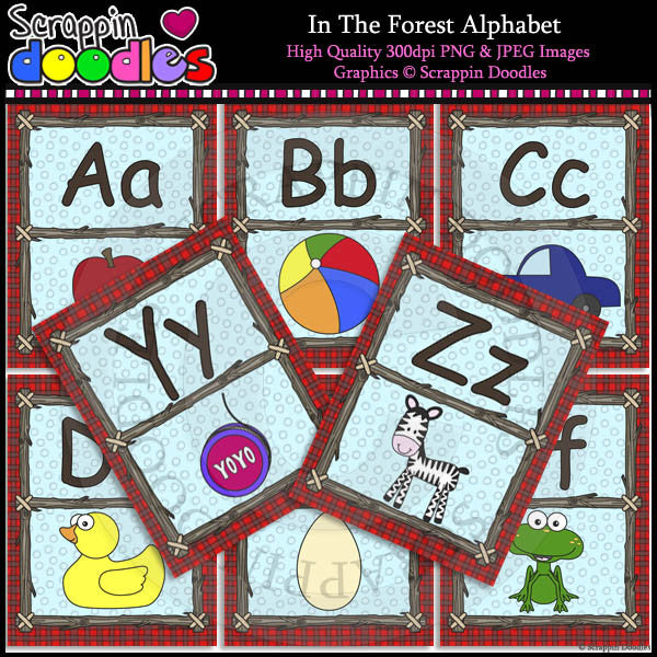 In The Forest Alphabet Letter Size Posters – Scrappin Doodles