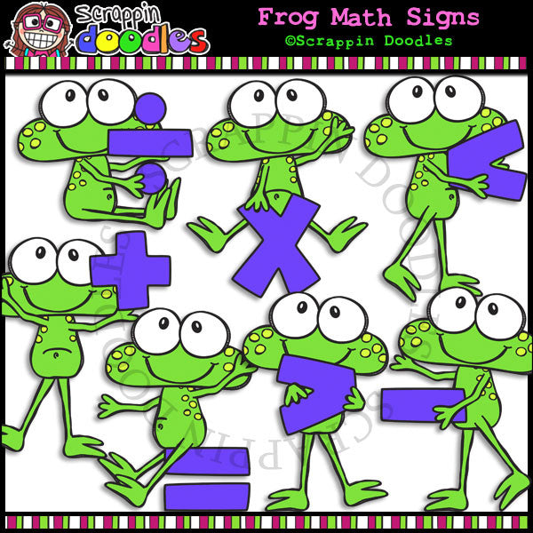 Frog Math Signs – Scrappin Doodles