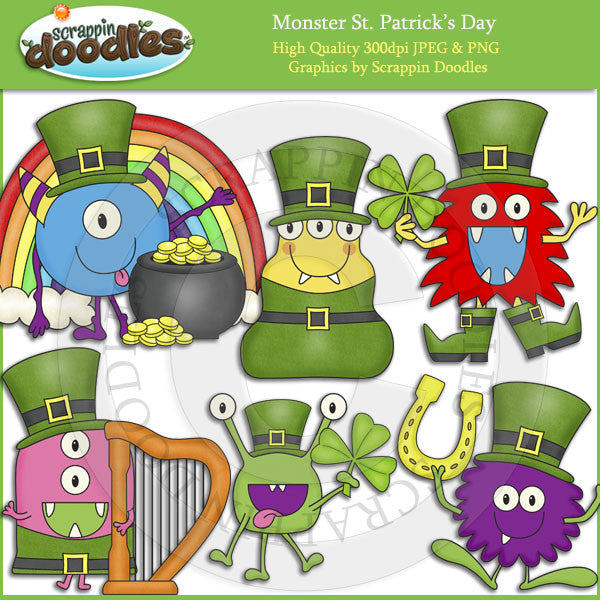 Monster St. Patrick's Day – Scrappin Doodles