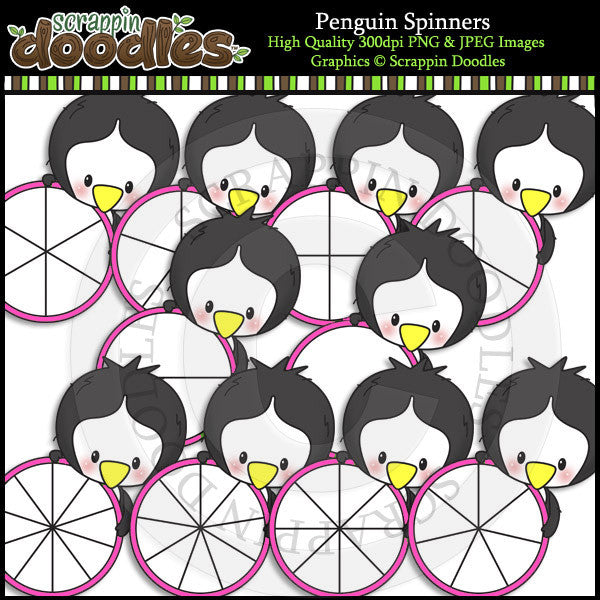 Penguin Spinners – Scrappin Doodles
