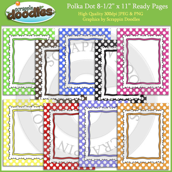 Polka Dot Ready Pages – Scrappin Doodles