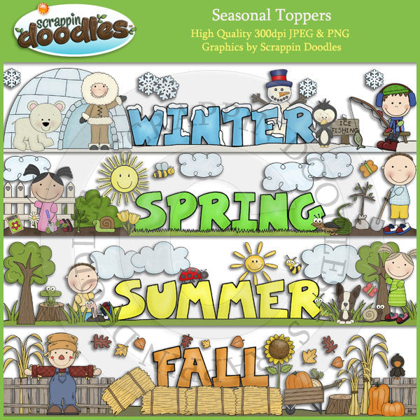 Seasonal Toppers – Scrappin Doodles