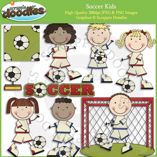 Kids Soccer Clipart