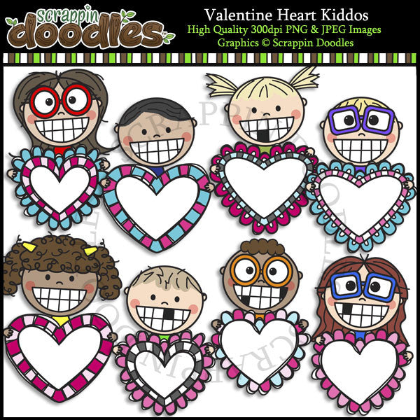 Valentine Heart Kiddos – Scrappin Doodles