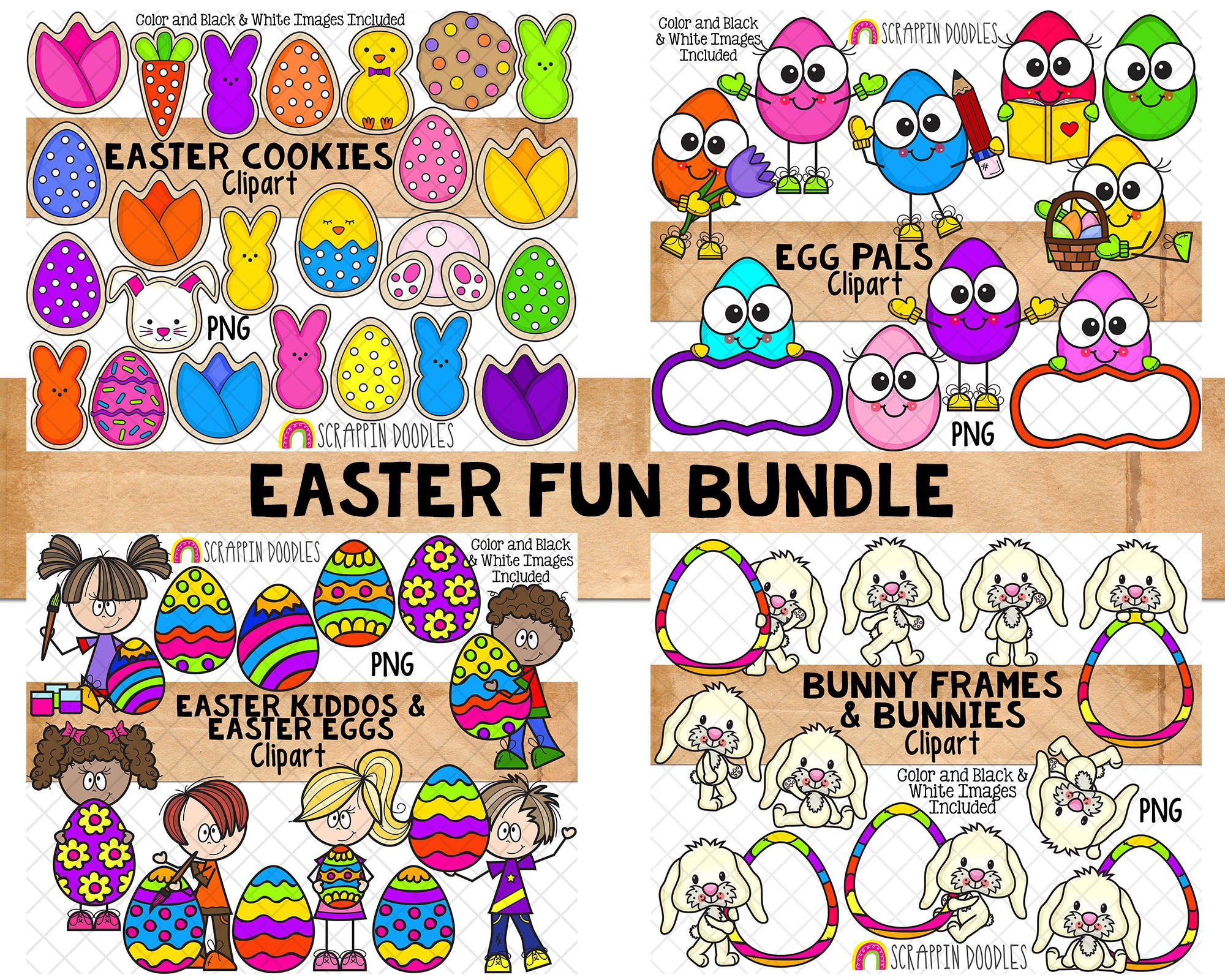Easter Fun ClipArt Bundle – Scrappin Doodles