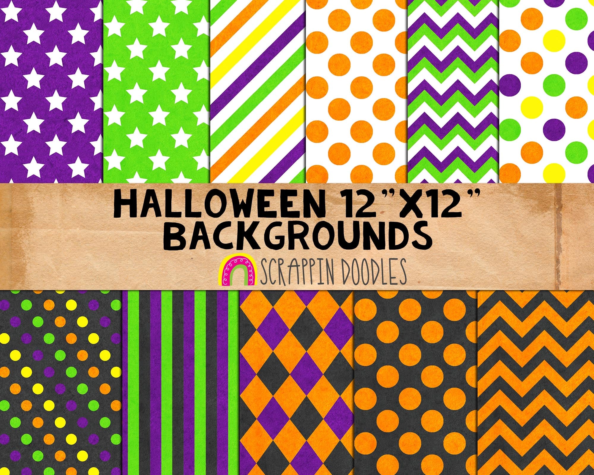 Halloween Howl Backgrounds Add On – Scrappin Doodles