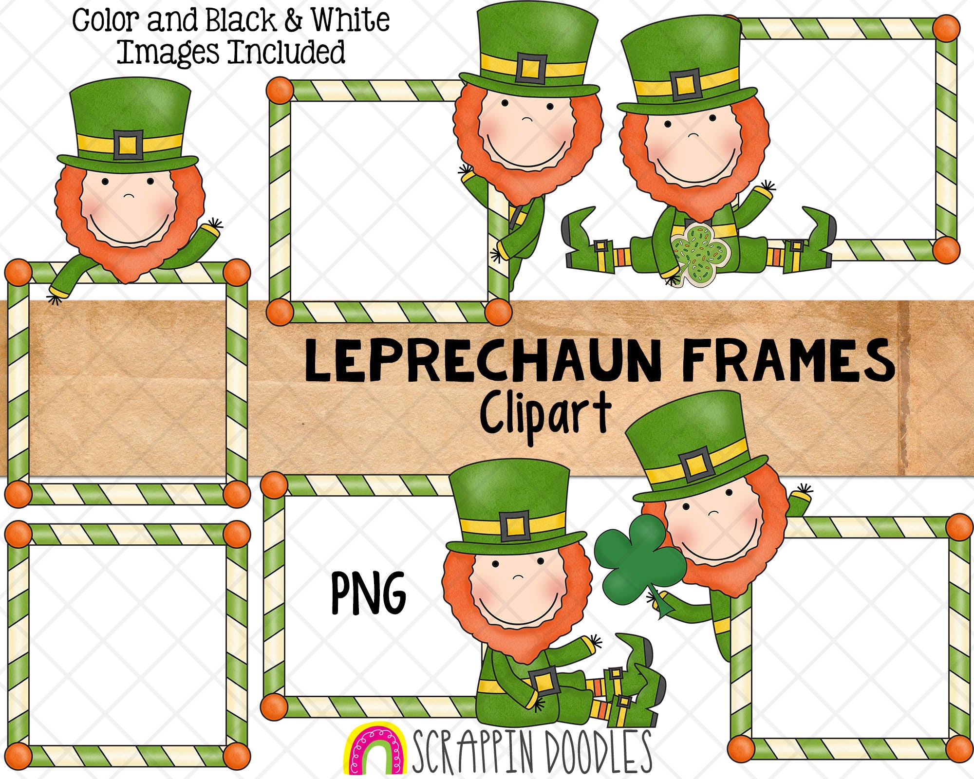 Leprechaun Frames ClipArt - St. Patrick's Day Leprechauns - St Patrick ...