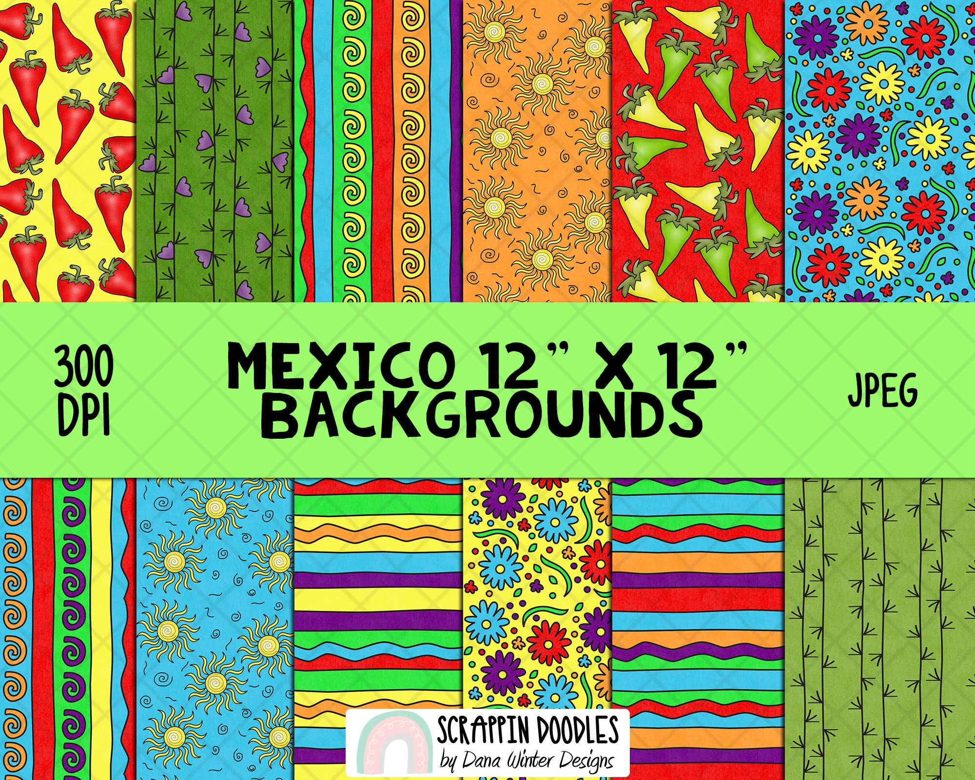 Mexican Patterns Backgrounds