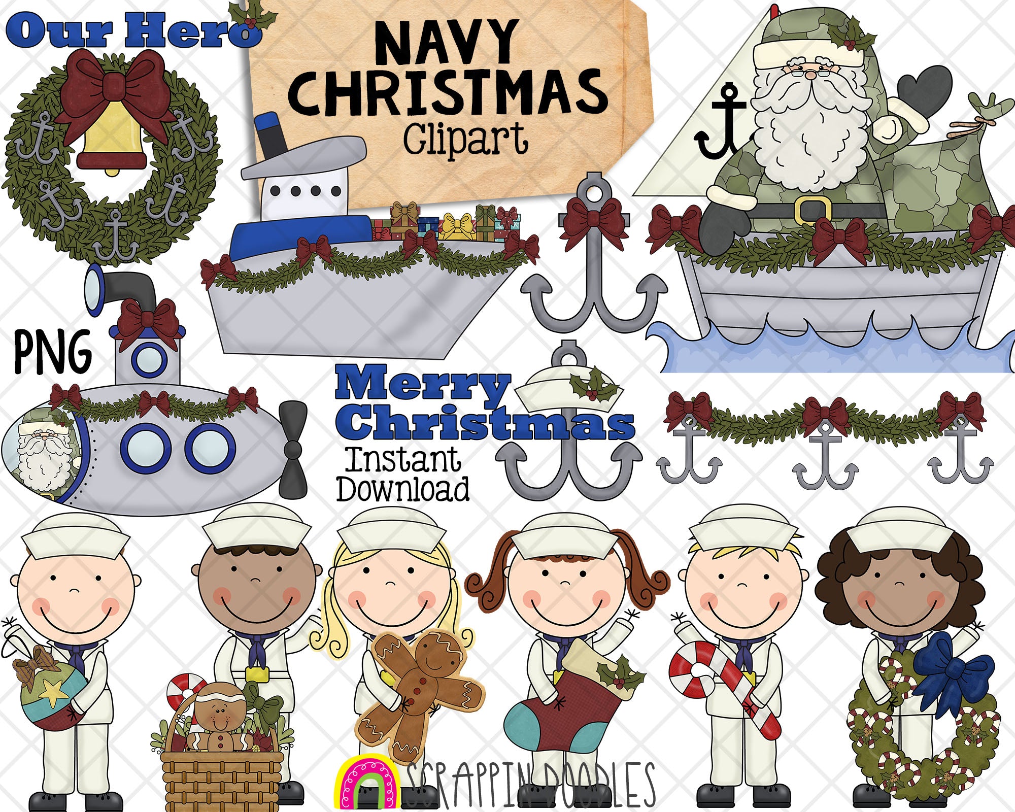 Navy Submarine Clipart