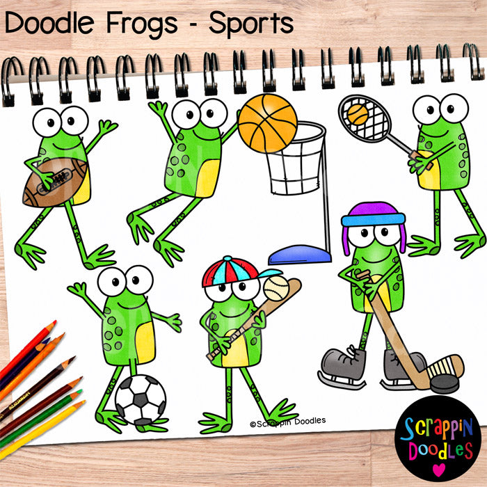 cute frog doodles