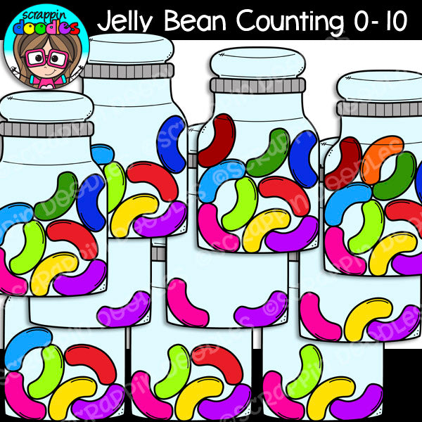 Jelly Bean Counting Clip Art – Scrappin Doodles