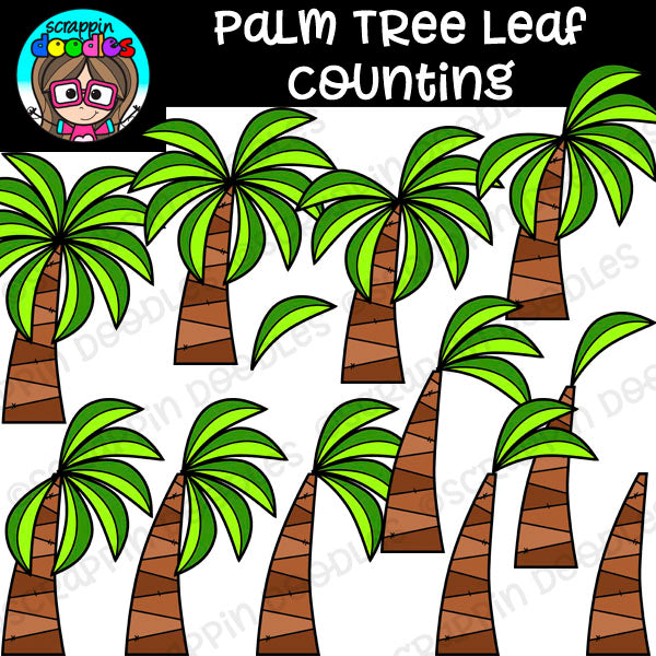 Palm Tree Leaf Counting Clip Art – Scrappin Doodles