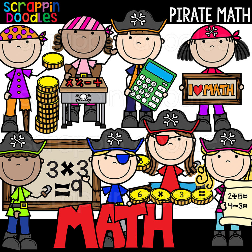 Math School Kids Clip Art