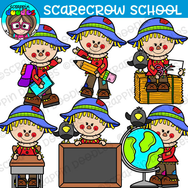 Happy Scarecrow Clip Art