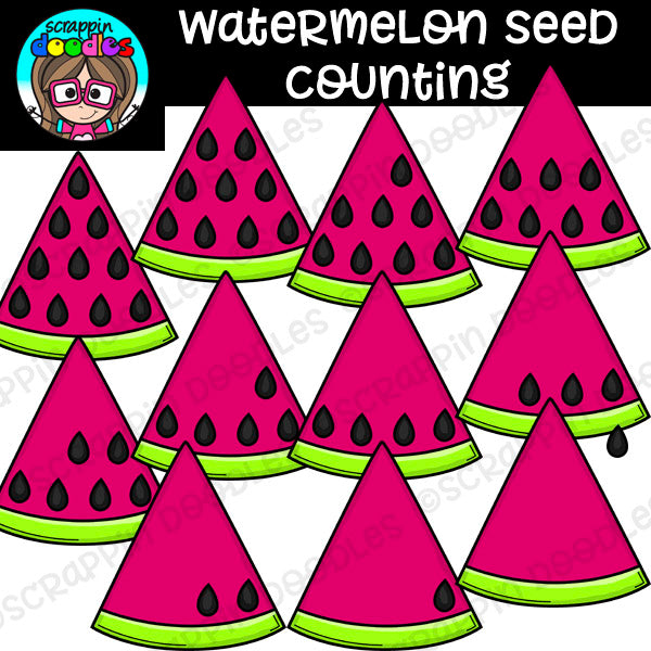 Watermelon Seed Counting Clip Art – Scrappin Doodles