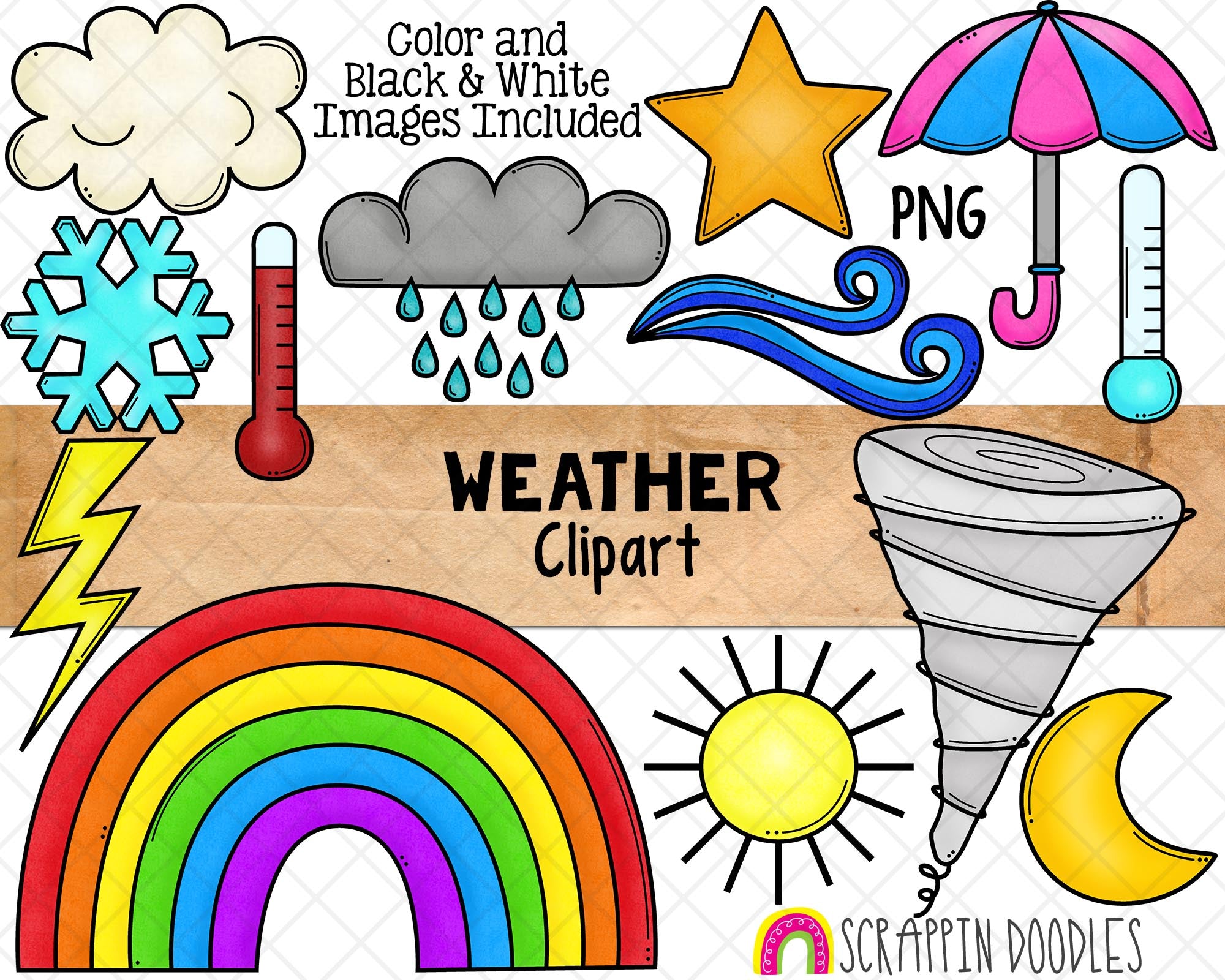 Weather Clip Art Black And White