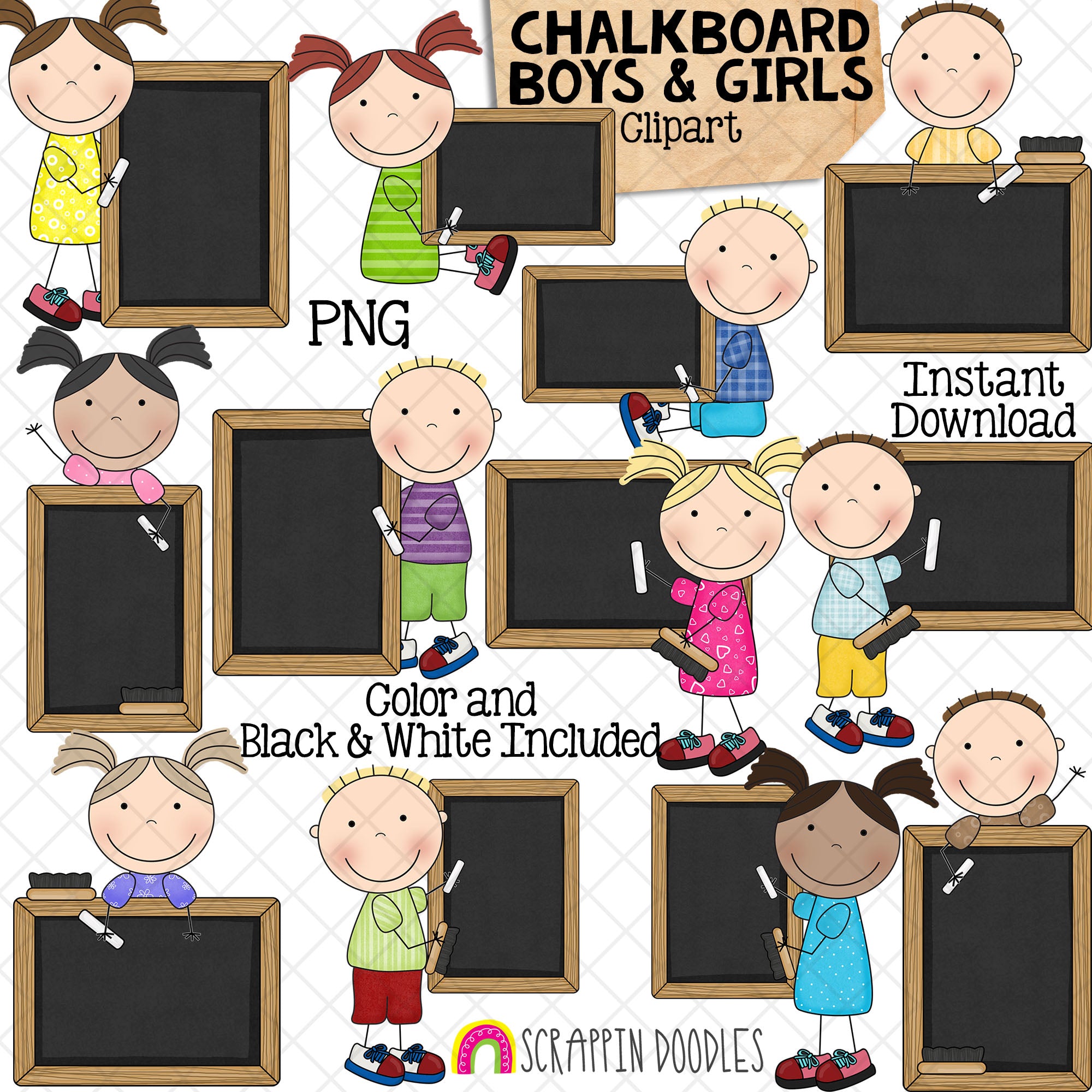 Chalkboard Clipart Black And White