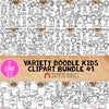 Doodle Kids Clipart Bundle - Doodle Boys and Girls Bundle 1 – Scrappin ...