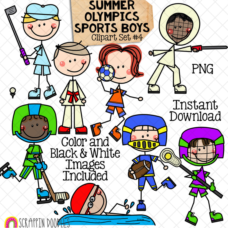Summer Olympics Sports ClipArt Bundle - 49 Different Olympic Sports ...