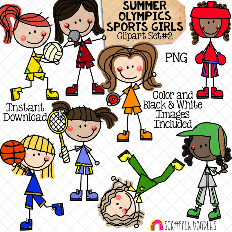 Summer Olympics Sports ClipArt Bundle - 49 Different Olympic Sports ...