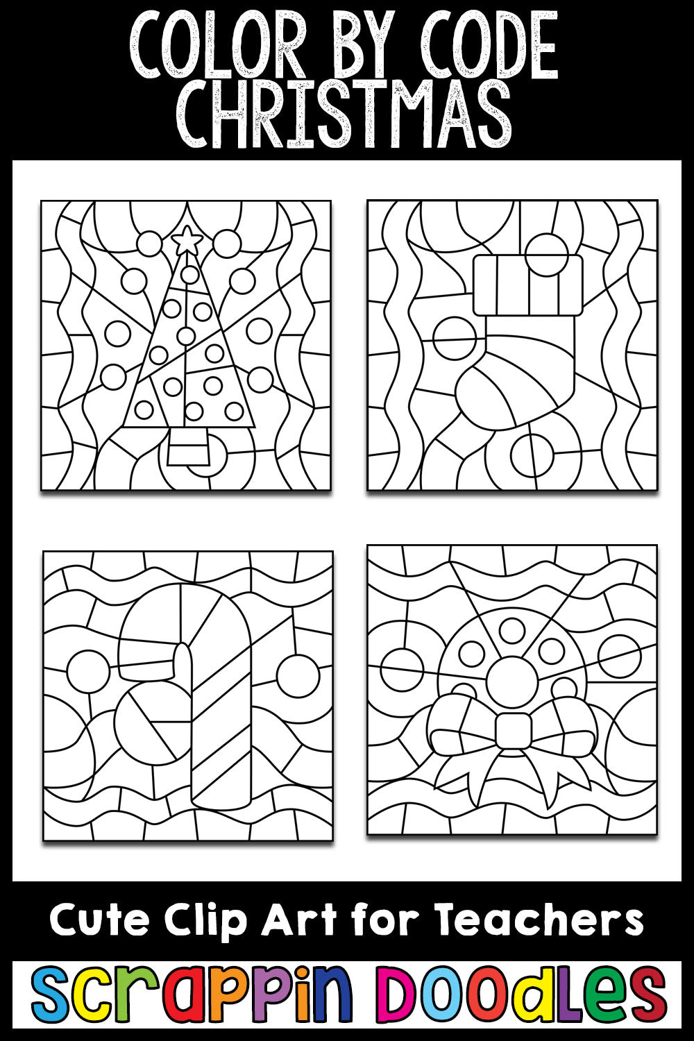 Christmas Color By Code Templates – Scrappin Doodles