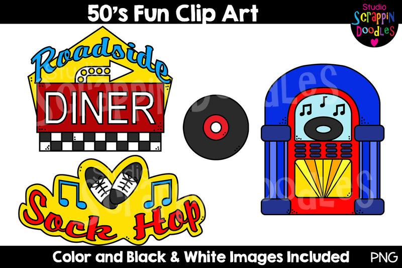Greaser Party Clip Art