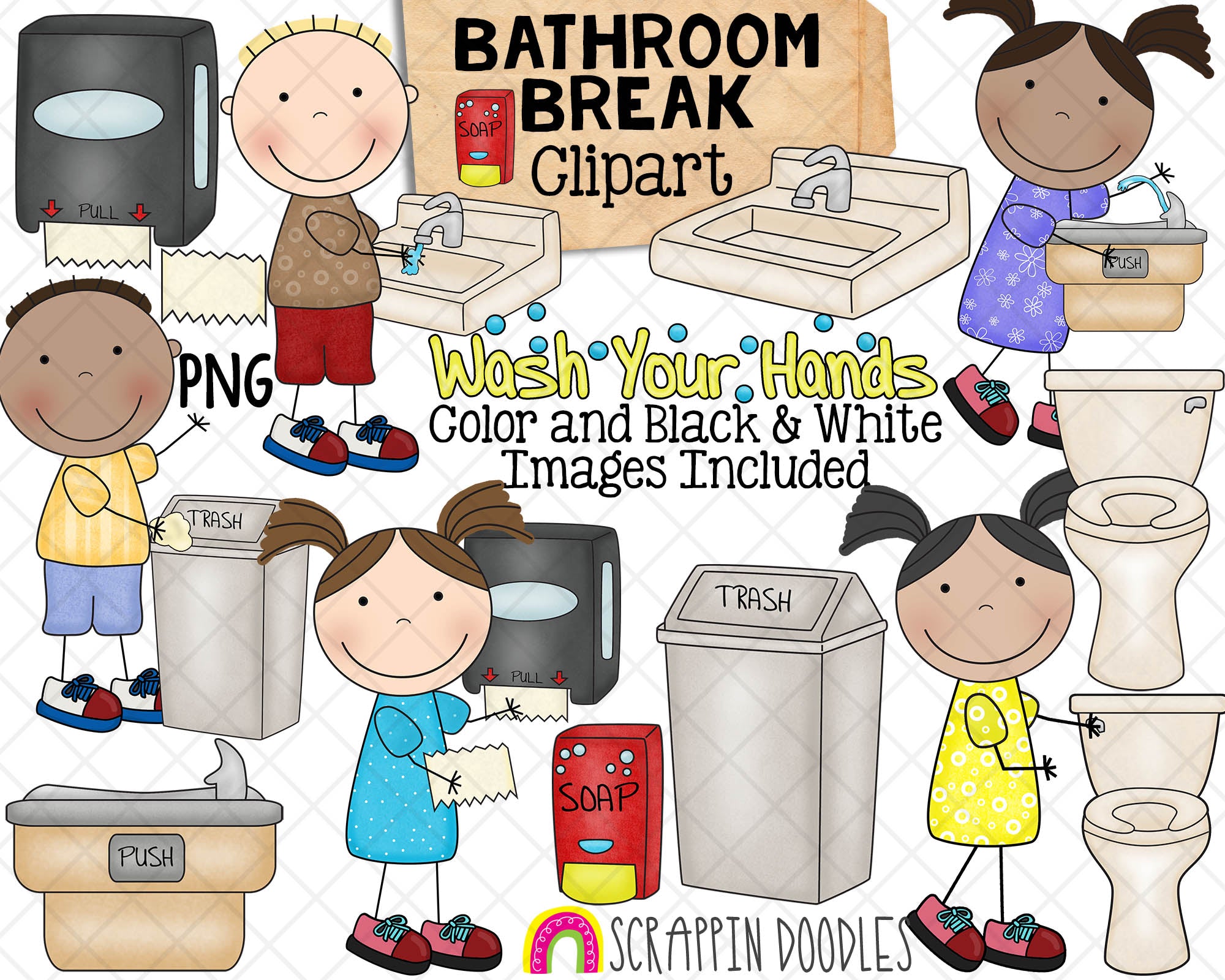 Bathroom Clipart For Kids