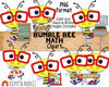 Bumble Bee Math ClipArt - Commercial Use - Sublimation - Hand Drawn PN ...